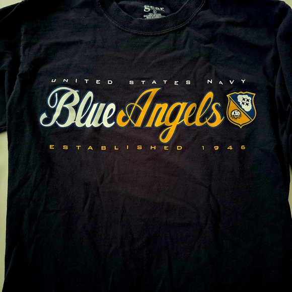 Shirts | United States Navy Blue Angels Long Sleeve Navy Blue Tshirt ...